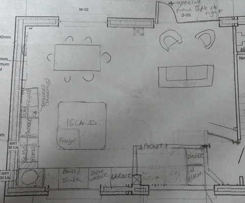 Kitchen diner living and utility room layout dilemma! | Houzz UK