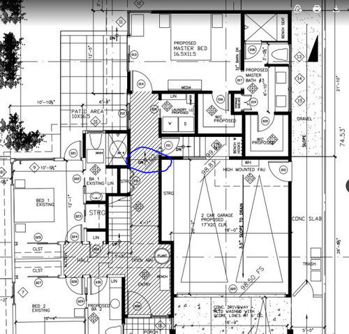 One step down in hallway - smart option for hazard?