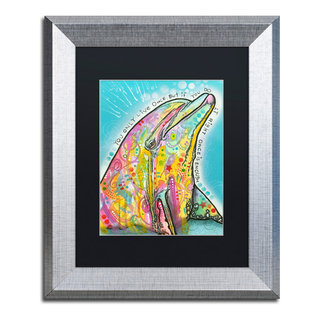 Dean Russo 'Dolphin' Framed Art, 11x14, Black Mat, Black Mat, 11x14 ...