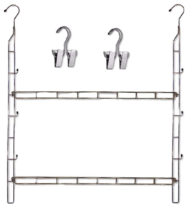 Double Decker Boot Caddy With 12 Assorted Hangers - Contemporary ...