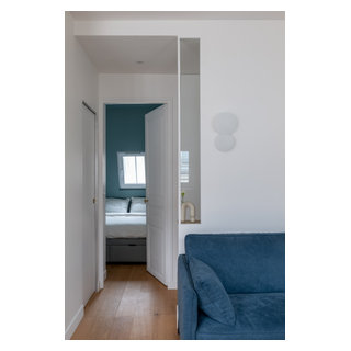 Sous les toits, 32m2 a Paris - Modern - Living Room - Paris - by Ameo ...