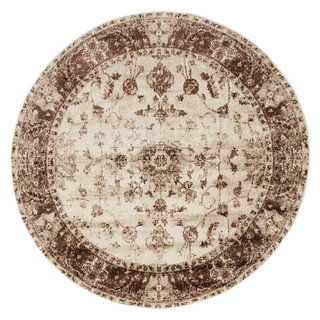 Traditional Keystone Area Rug, 5' Round - Contemporary - Area Rugs - by ...