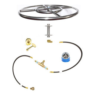 36" Double Ring and Kit for Pre Plumbed Natural Gas/Propane ...