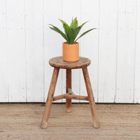 Antique Rustic Chinese Round Stool - Asian - Accent And Garden Stools ...