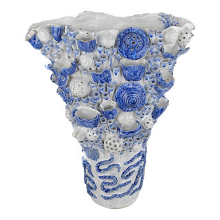 Coral Reef Medium Vase - Beach Style - Vases - by Currey & Company, Inc ...