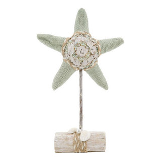 December Diamonds Ocean Mist Sea Mist Seastar Shell 15In, 10.5 inch ...