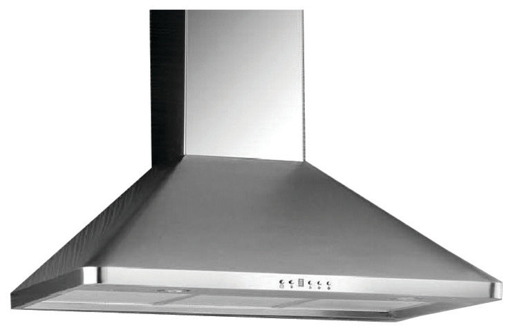 Cyclone High-Powered Stainless Steel Wall-Mount Range Hood Pro ...