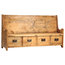 Salvaged Pine Hall Bench with Drawers - Rustic - Accent And Storage ...