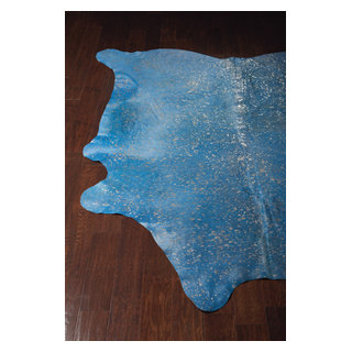 Mina Victory Couture Rug Metallic Splash Ff 5' x 8' Ocean Indoor Throw ...