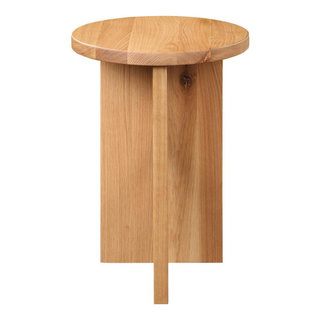 Grace Accent Table Natural Oak - Transitional - Side Tables And End ...