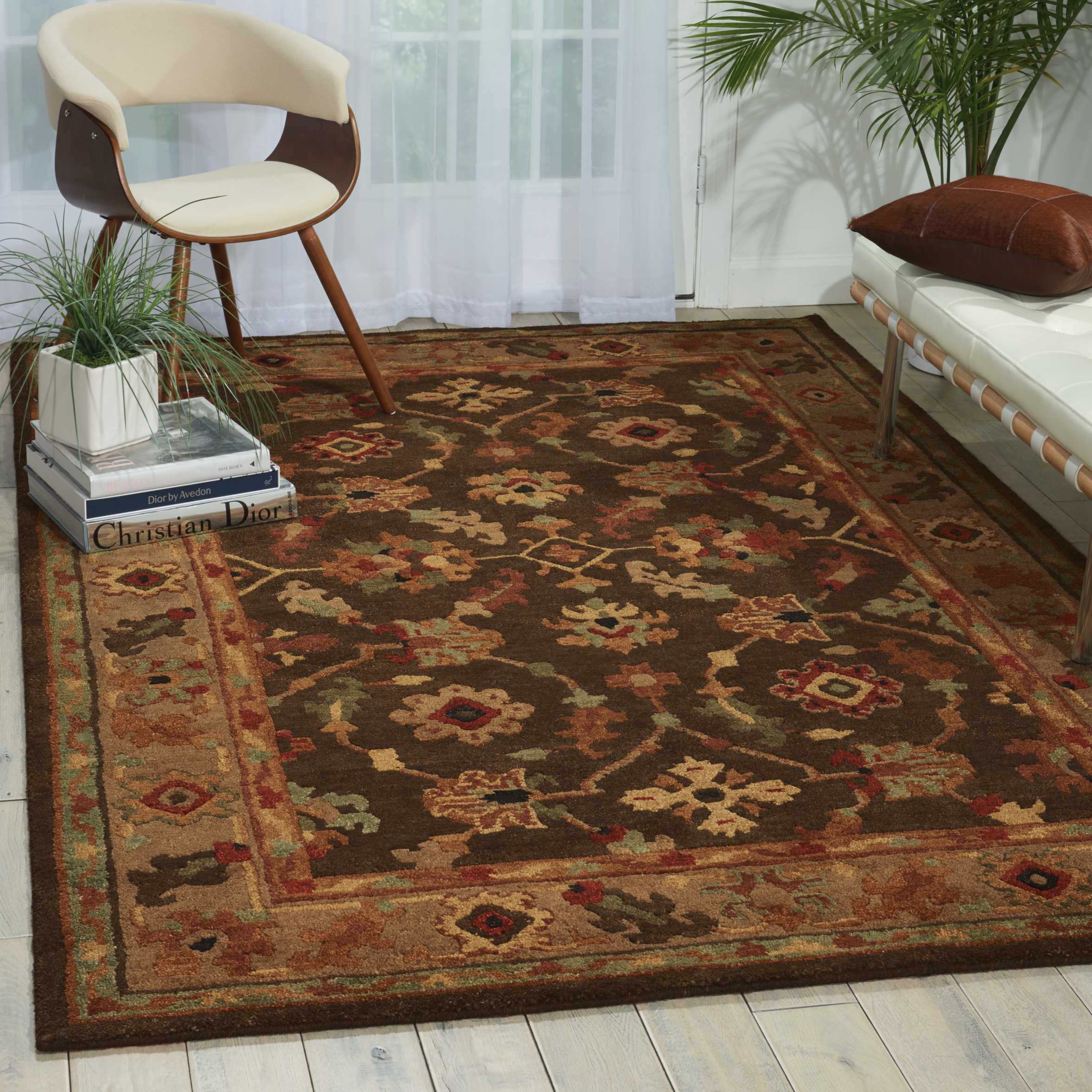 Nourison Tahoe TA10 Area Rug, Espresso, 3'9" x 5'9" - Traditional ...