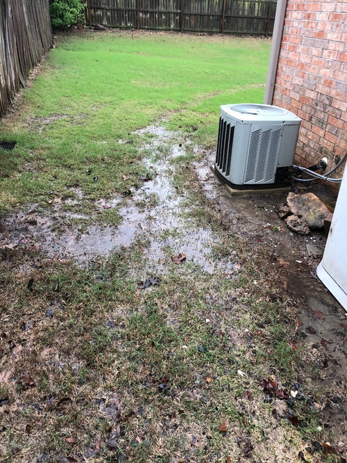 What to do with water drainage standing still