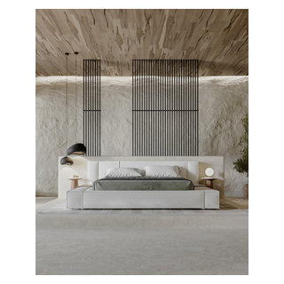 Porter Bed - 2 Side Extensions - Contemporary - Bedroom - Los Angeles ...