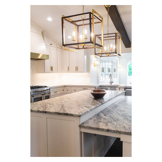 Custom Angled Cabinetry Follows the Vault Ceiling - Transitional ...