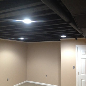 Exposed Duct Work Basement Ideas - Photos & Ideas | Houzz