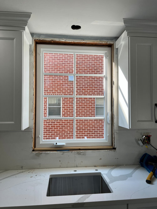 Dilemma: Stone Backsplash around the window