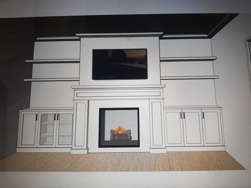 fireplace dimensions