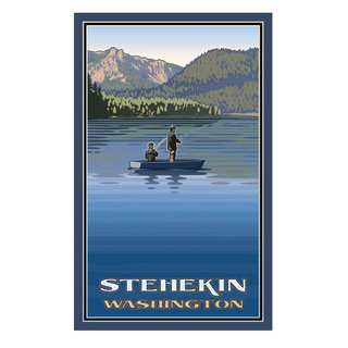 Paul Leighton Stehekin Art Print, 30"x45" - Contemporary - Fine Art ...