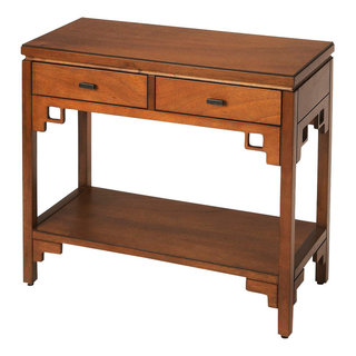 Butler Honshu Caramel Console Table - Asian - Console Tables - by ...