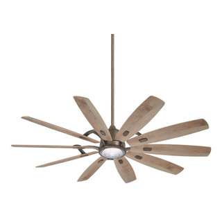 Minka Aire Barn 65" LED Ceiling Fan - Rustic - Ceiling Fans - by Light ...