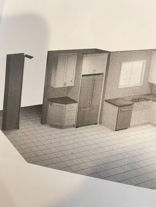 Cabinet ideas - next to fridge