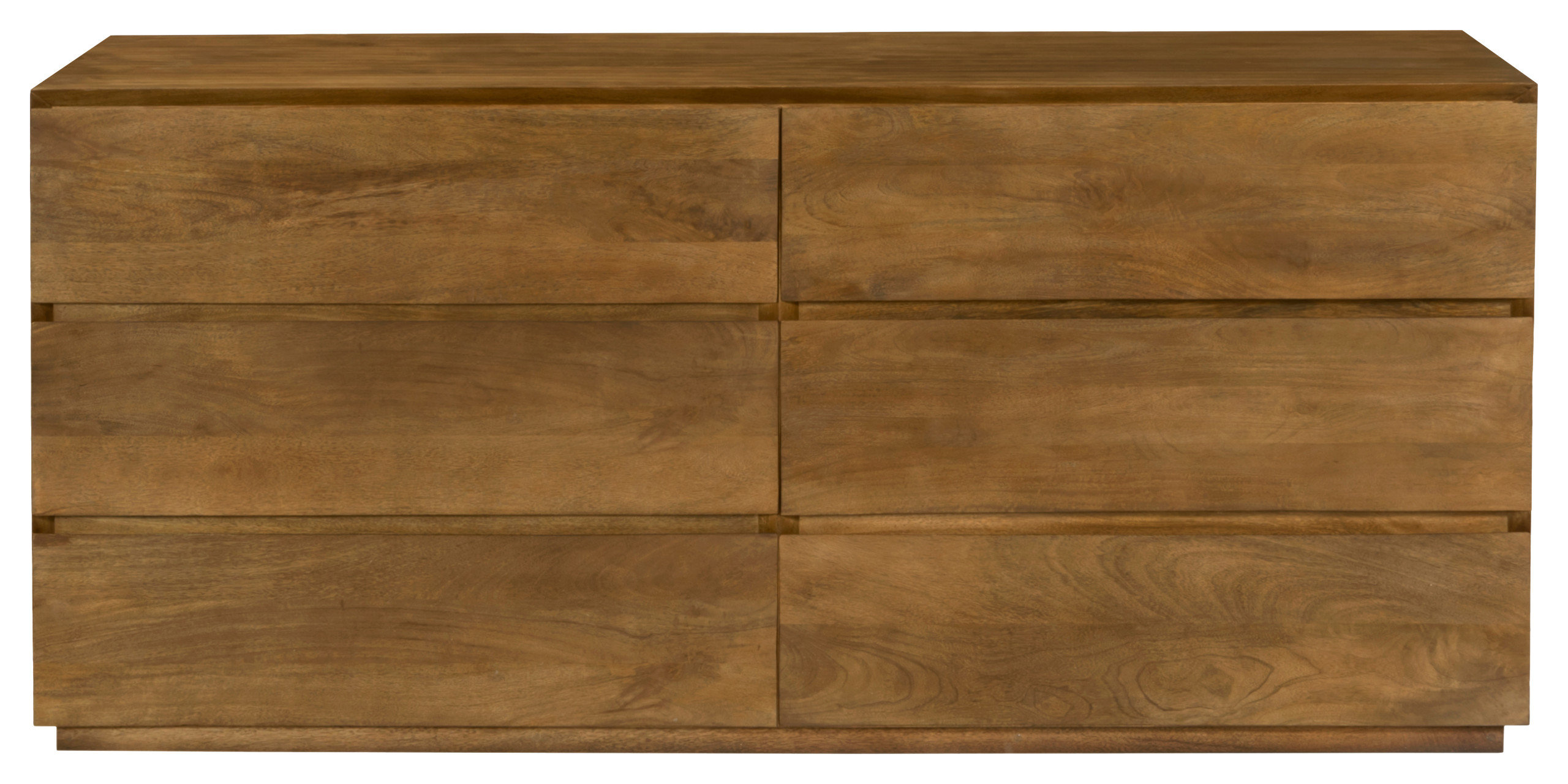 Flagstaff 6-Drawer Dresser, a Modern Spice Tan Finish on Solid Wood ...