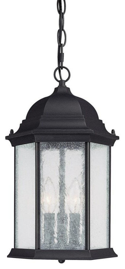 Capital Lighting Main Street 3-Light Hanging Lantern 9836BK, Black ...