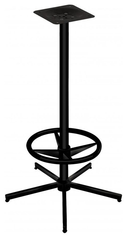 Holland L216 University of Wisconsin Badger 42x36" Pub Table - Black ...