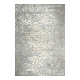 Alora Decor Glamour 7'10"x9'10" Vine/Scroll Gray/Cream/Gray/Rust Area ...