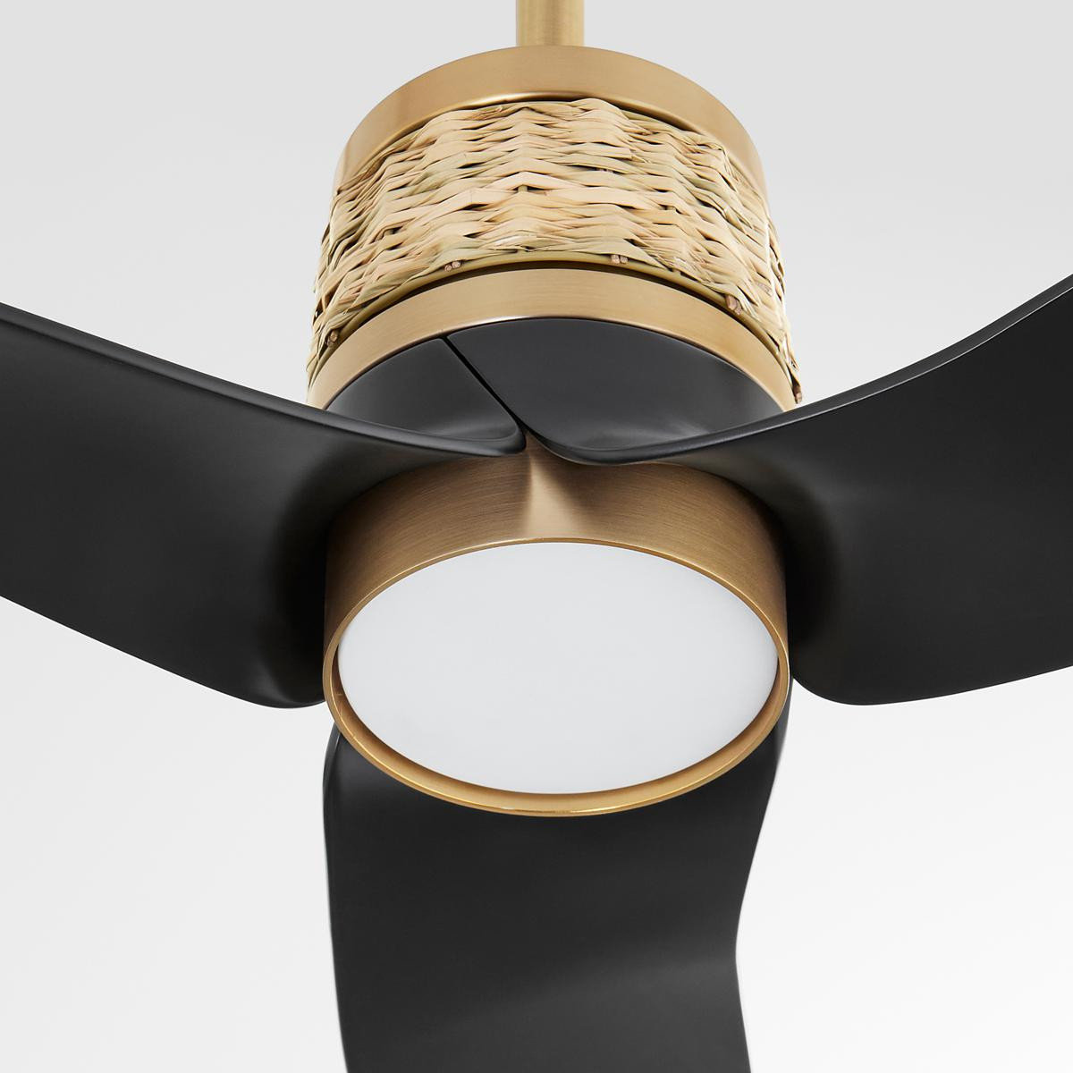 Levant 1 Light 62 in. Indoor Ceiling Fan, Aged Brass - Tropical ...