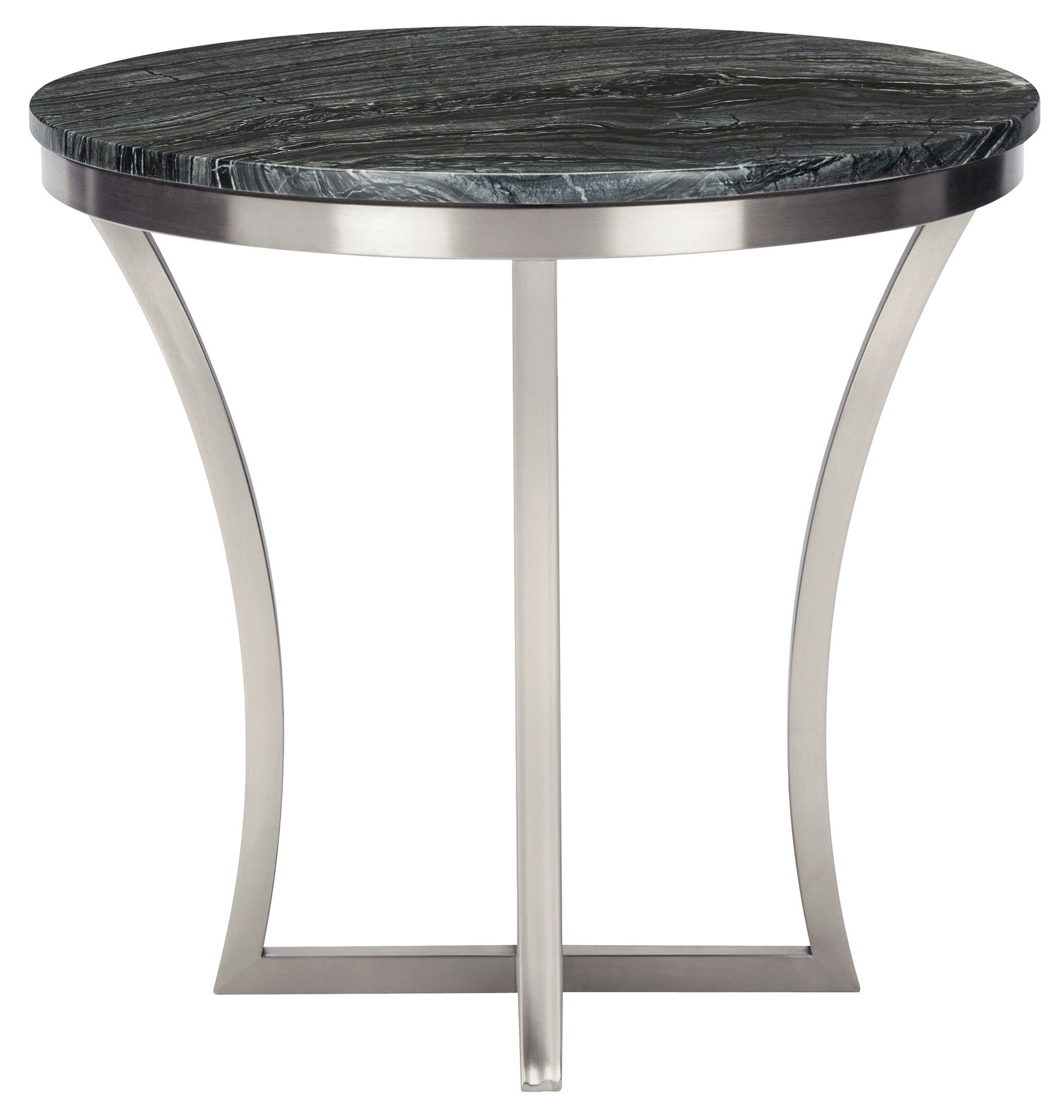 Aurora Black Wood Vein Stone Side Table, HGNA294 - Contemporary - Side Tables And End Tables ...