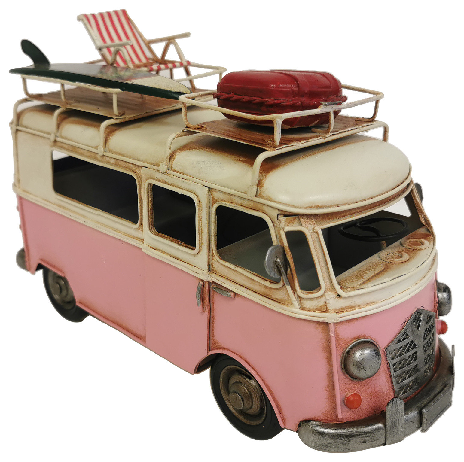 VW Pink Metal Bus Decor - Contemporary - Decorative Objects And ...