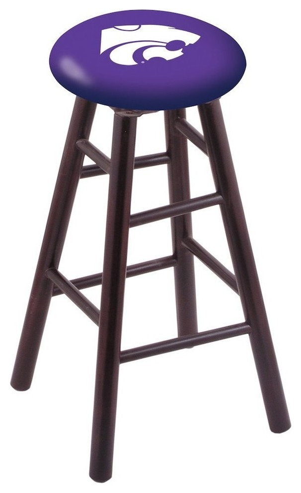 Kansas State Bar Stool, Dark Cherry - Contemporary - Bar Stools And ...