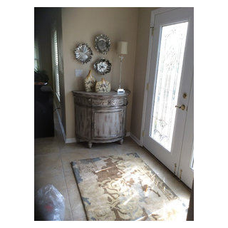 Nuetral modern rustic glam - Modern - Entry - Orlando - by Fara Dawn ...