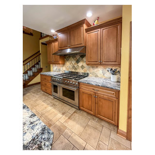Updated Kitchen with Azul Nebula Quartzite Countertops, Wolf/SubZero ...