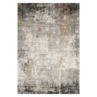 Alchemy Rug, Granite/Gold, 2'8"x4' - Contemporary - Area Rugs - by ...