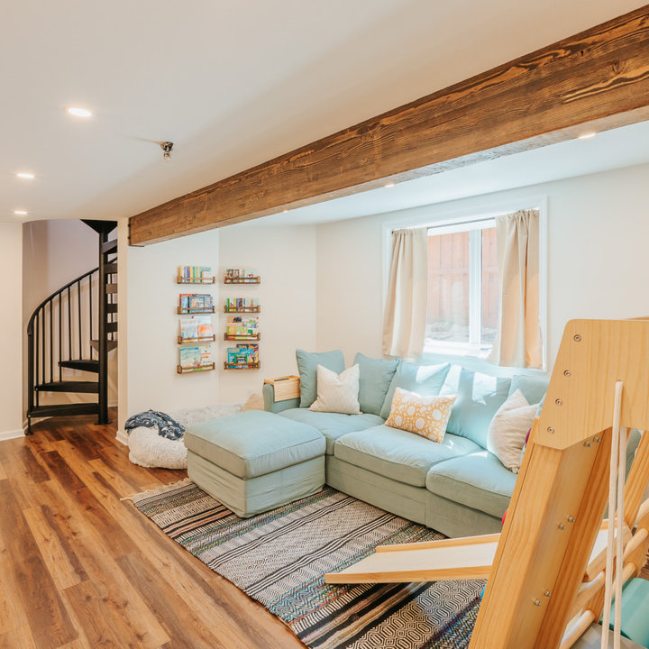 75 Exposed Beam Basement Ideas You'll Love - March, 2025 | Houzz