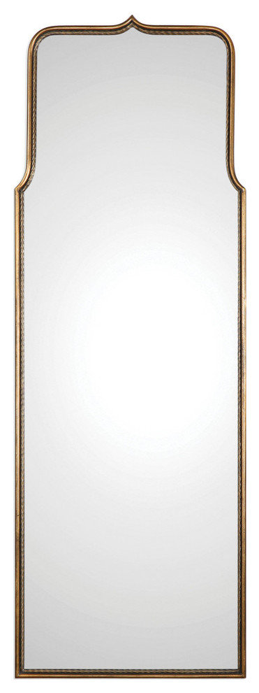 Uttermost Adelasia Antiqued Gold Mirror - Traditional - Wall Mirrors ...