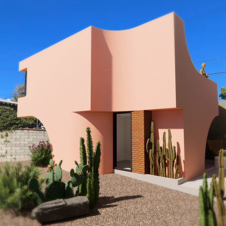 75 Beautiful Pink House Exterior Ideas & Designs - December 2025 | Houzz AU