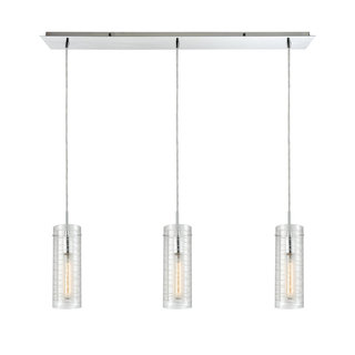 Swirl 3-Light Linear Multi-Pendant Fixture - Modern - Pendant Lighting ...
