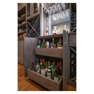 Combination Wine Bar & Office - Contemporary - Home Bar - Denver - by ...