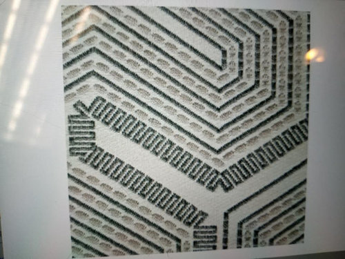 Patterned chair looks nice, but what rug goes with it?