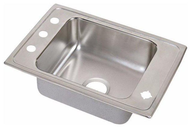 Elkay 5 1/2" Bowl Drop In Stainless Steel Classroom Kitchen Sink ...