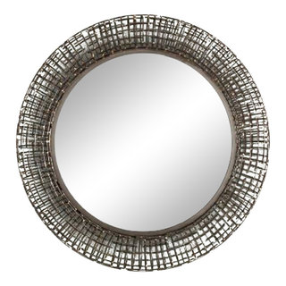 Regal Mirror, Brass - Industrial - Wall Mirrors - by LH Imports | Houzz