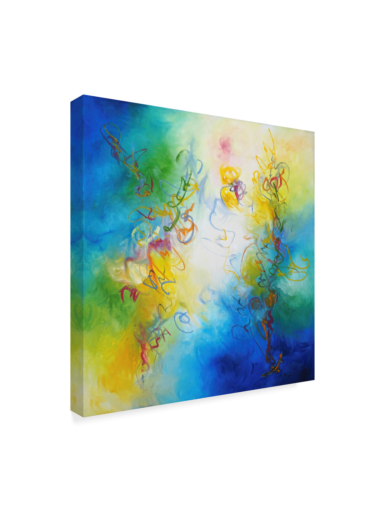 Aleta Pippin 'Color Dances' Canvas Art, 24"x24" - Contemporary - Prints ...
