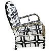 Black and White Deco Yoruba Beaded Chair - Contemporary - Armchairs And ...