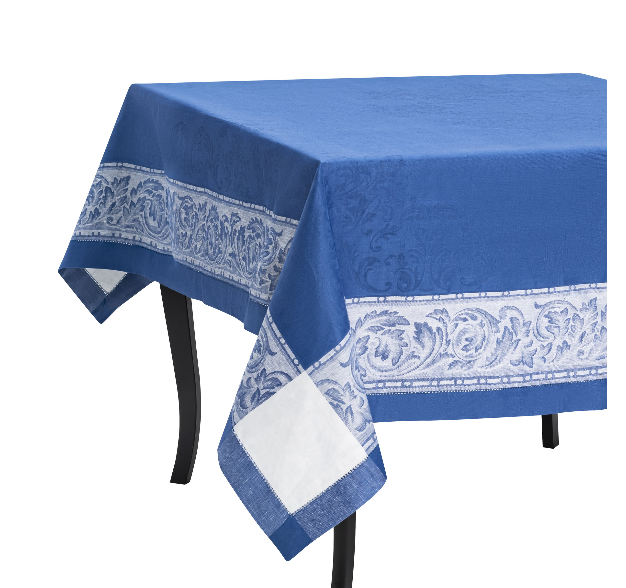 French Home Linen 71"x124" Paris Tablecloth, French Blue - Contemporary ...