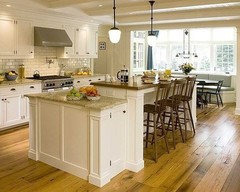 flat kitchen island, or step up island?!