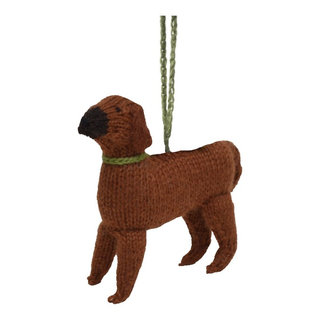 Hand Knit Rhodesian Ridgeback Christmas Ornament - Contemporary ...