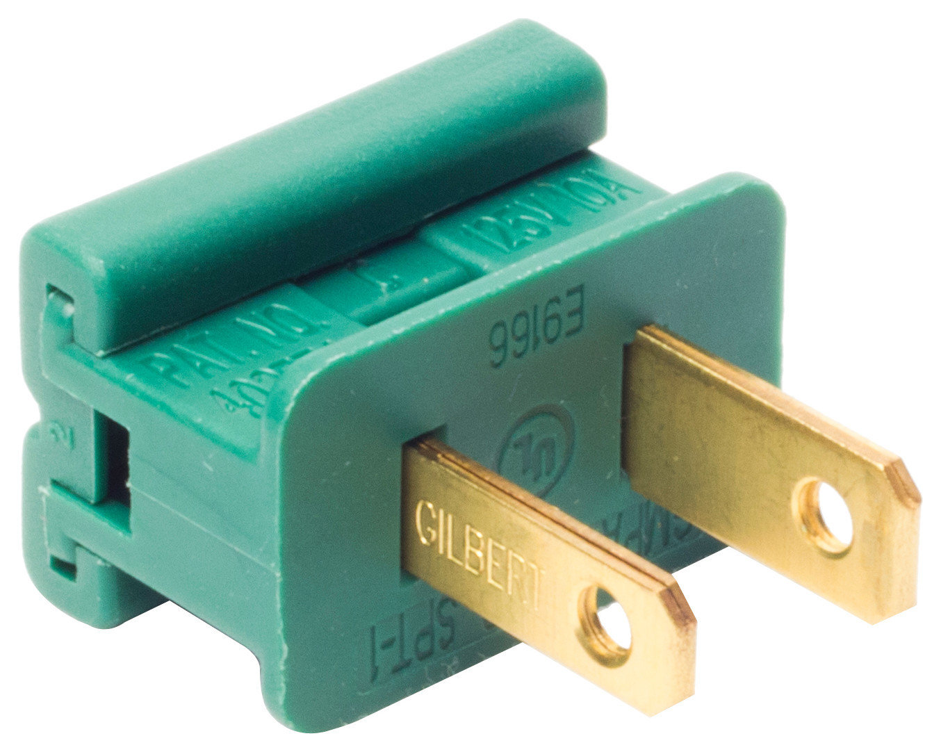Green Male Electrical Receptacle Slide-On Spt-1 - Traditional ...